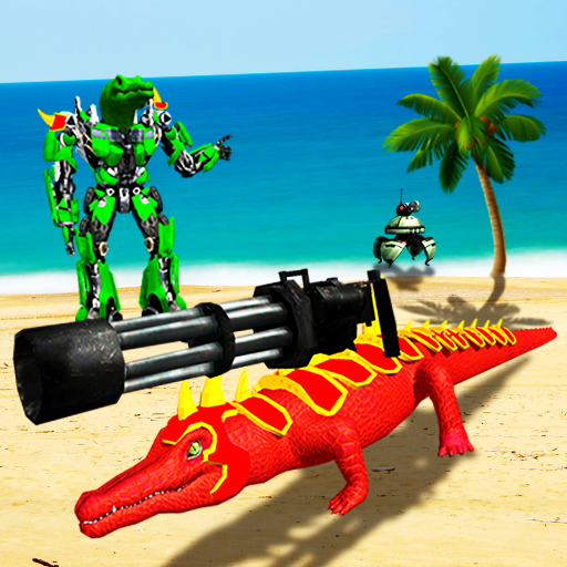 Download Crocodile Car Robot Transform android on PC
