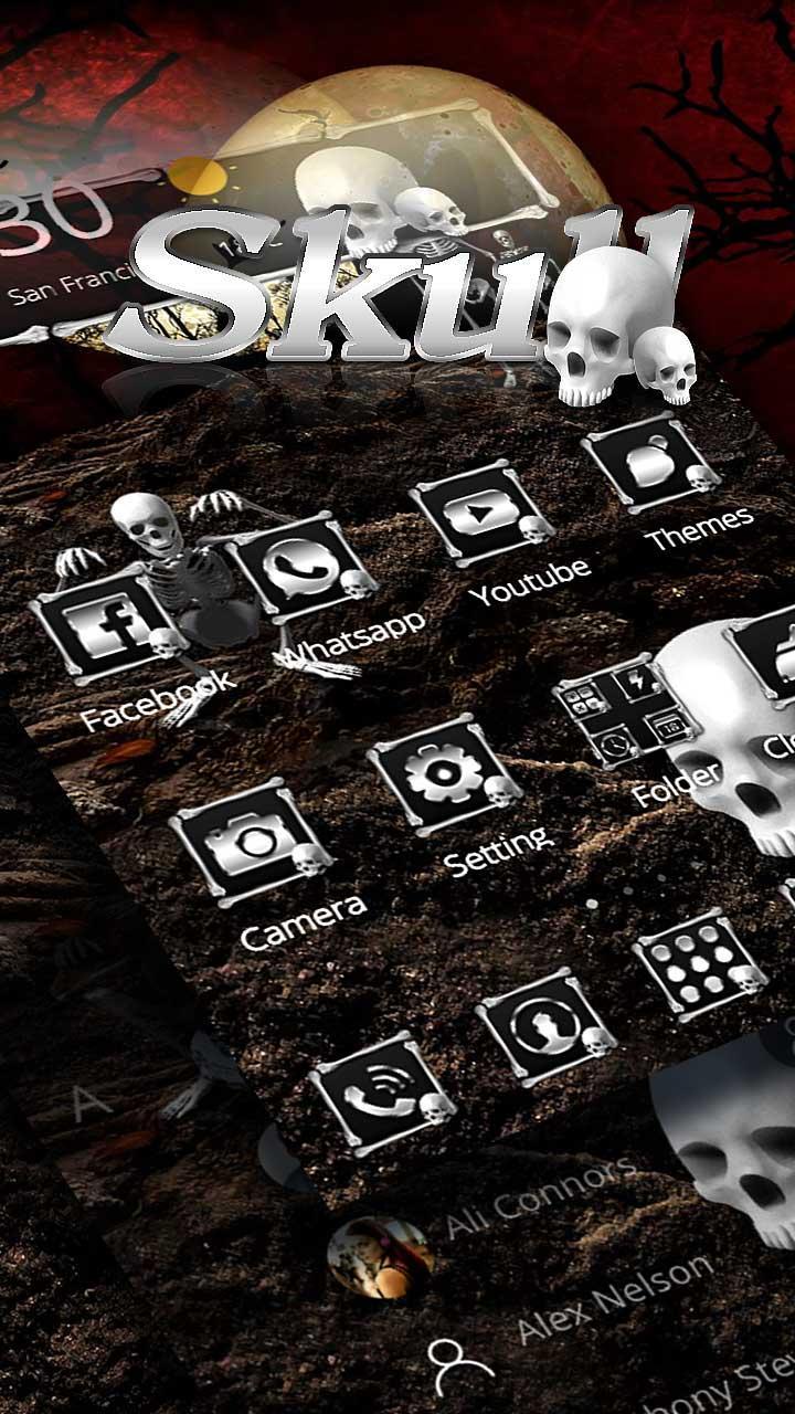 在電腦上下載Silver Skull Theme & Lock Screen | GameLoop官方網站