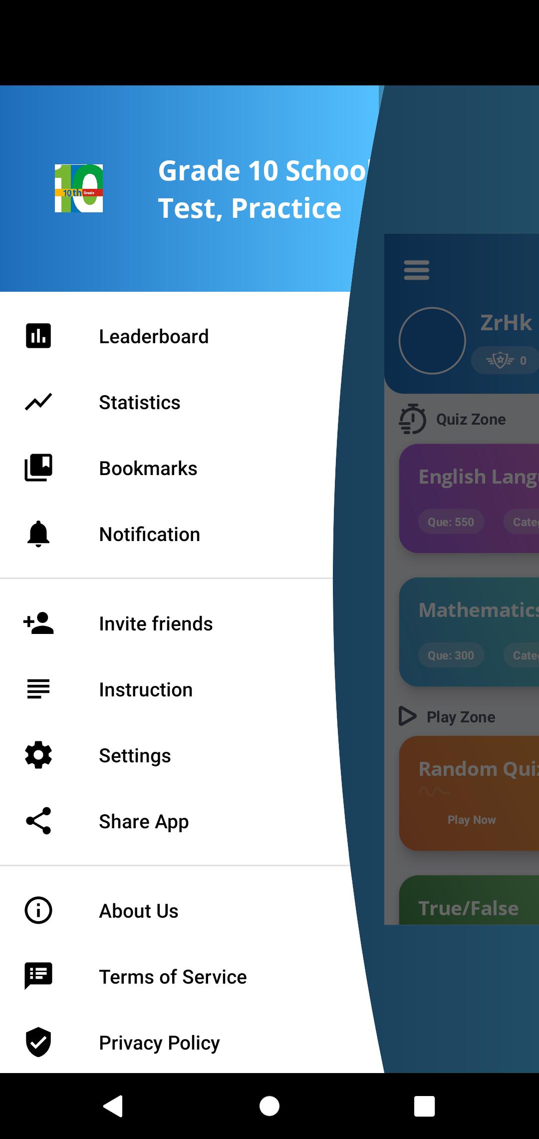 Descargar Grade 10 School Test, Practice en PC | GameLoop Oficial