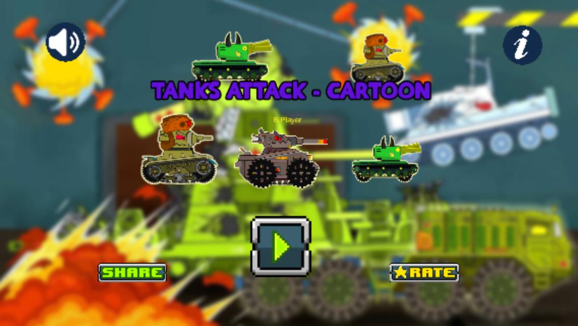 Download Tanks attack the enemy Cartoon android on PC