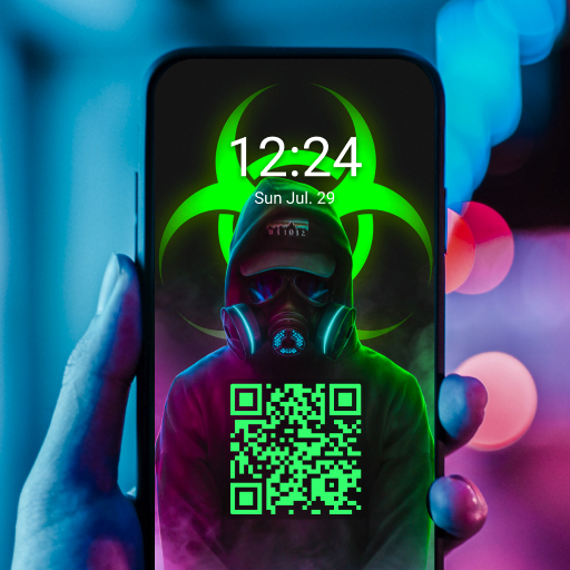 Download QR code wallpapers lock screen android on PC
