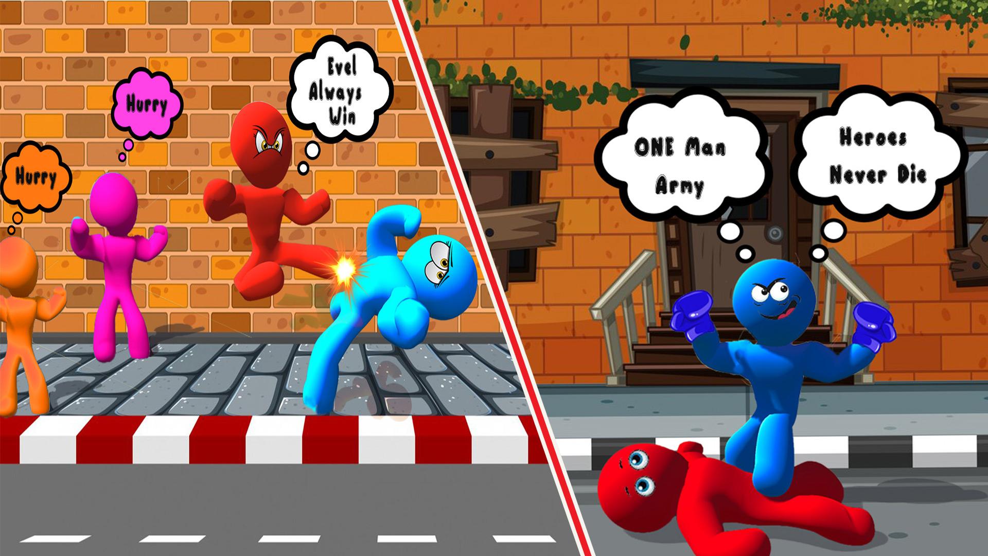 Download Street Stickman Boxing Kung Fu android on PC