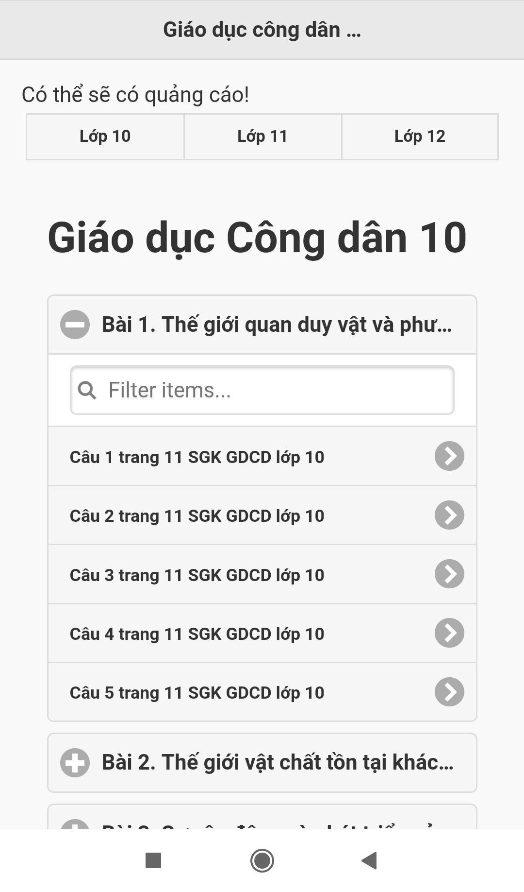 Descargar Học tốt Giáo dục công dân 10, en PC | GameLoop Oficial