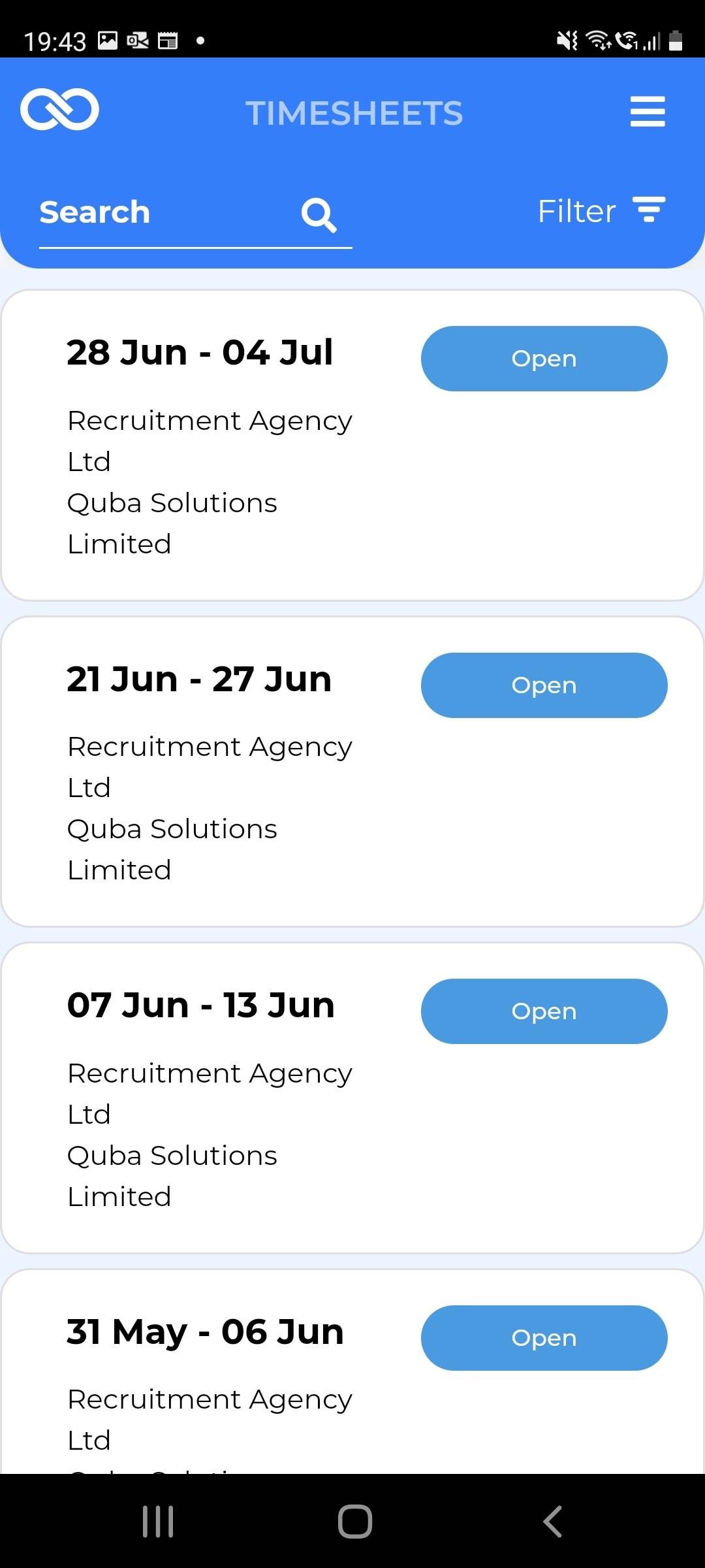 Download Quba Solutions E-Timesheets android on PC