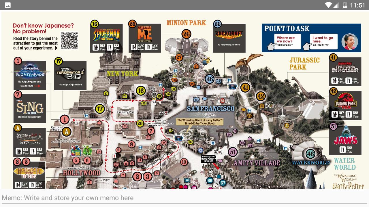 Download USJ MAP UNIVERSAL STUDIOS JAPA android on PC