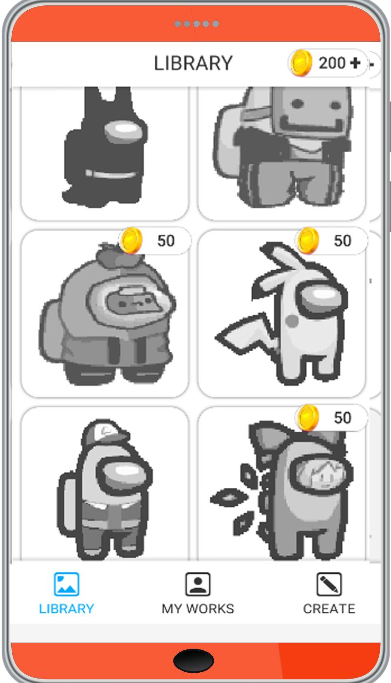 Download Pixel Art - Color by Number Among Us 2021 android on PC