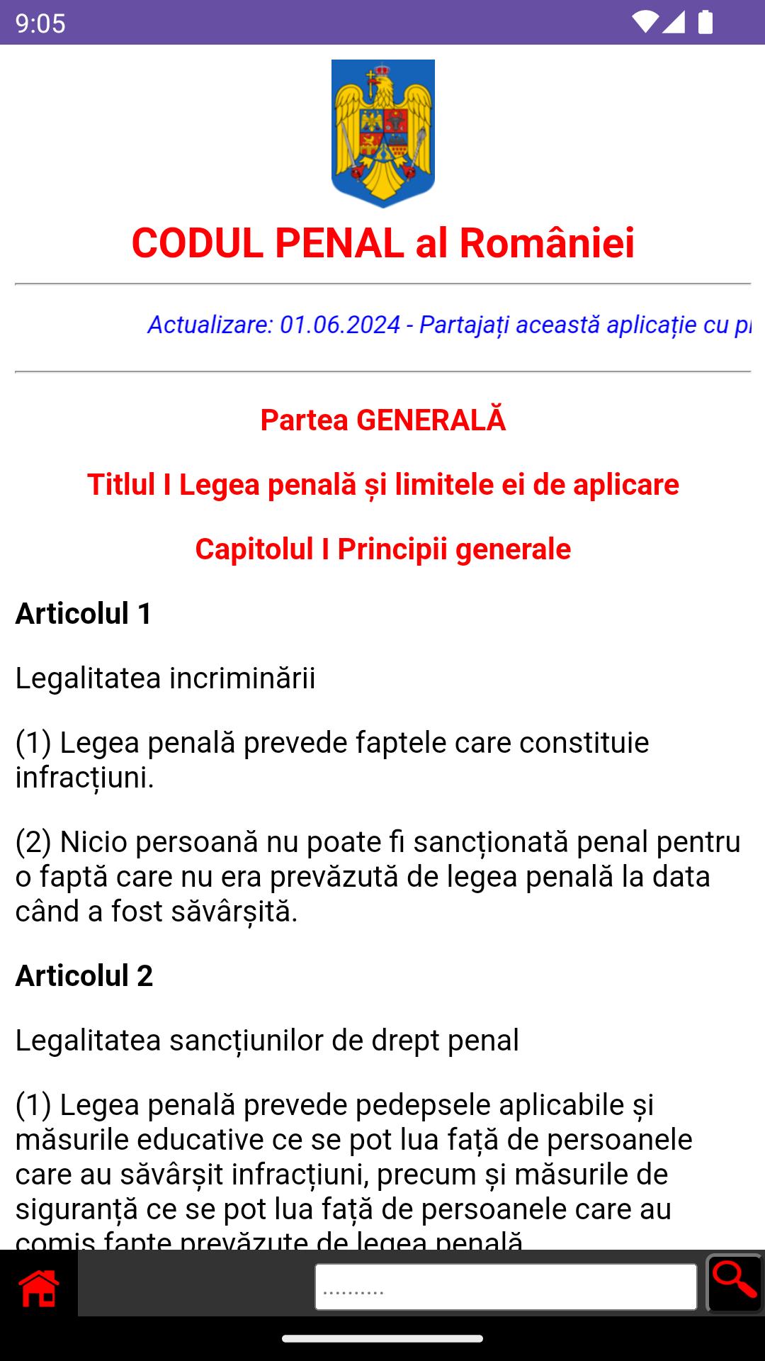 Download Codul Penal al României android on PC