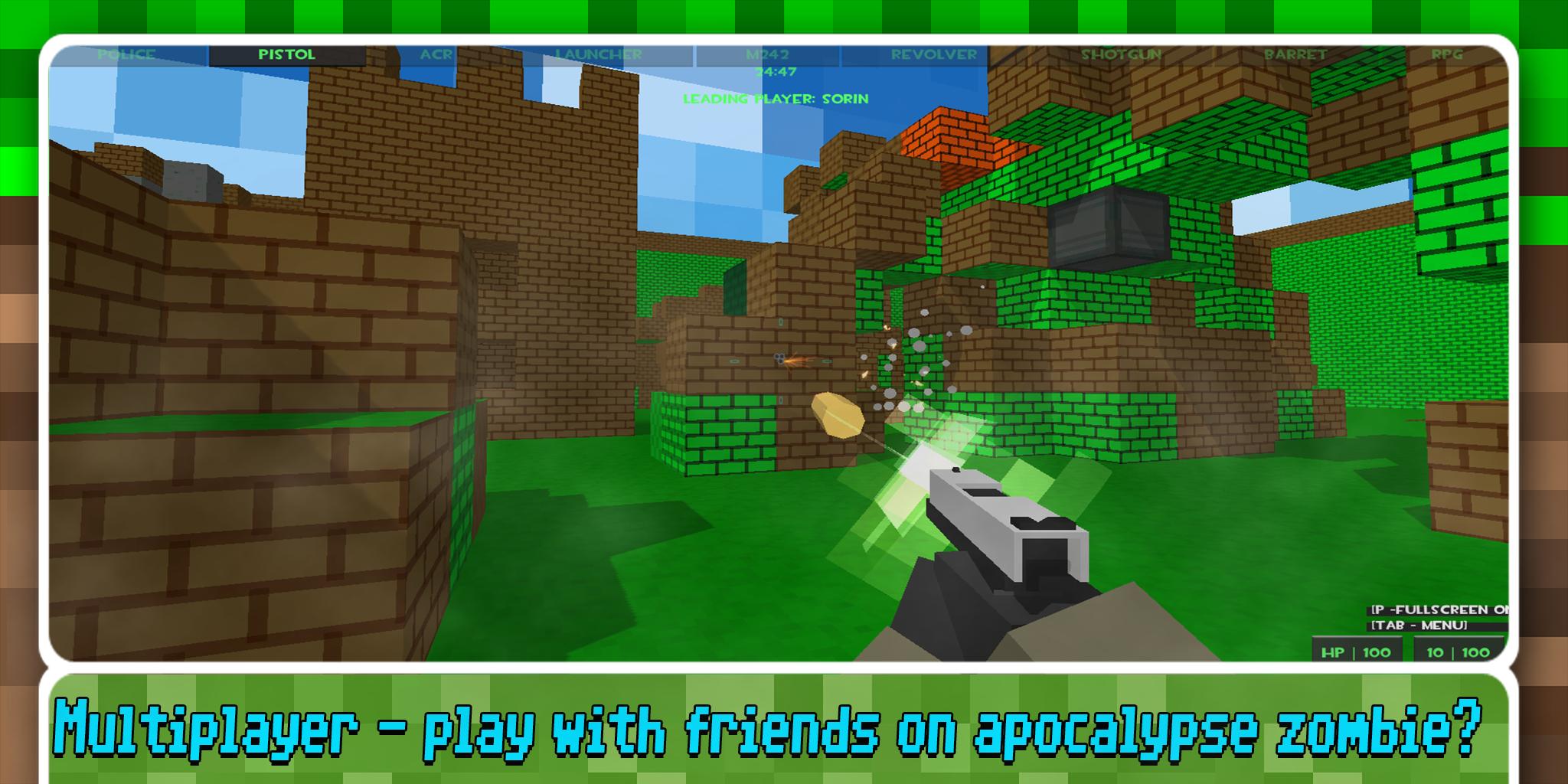 تنزيل Blocky shooting war game: combat cubic arena على جهاز الكمبيوتر | مسؤول GameLoop