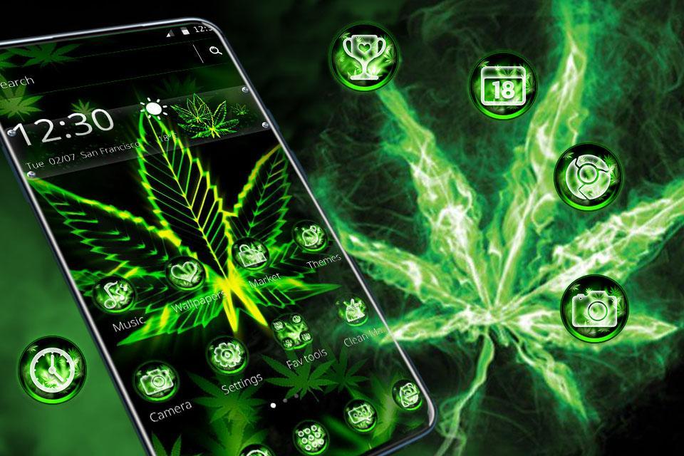 Download Neon Weed Theme android on PC