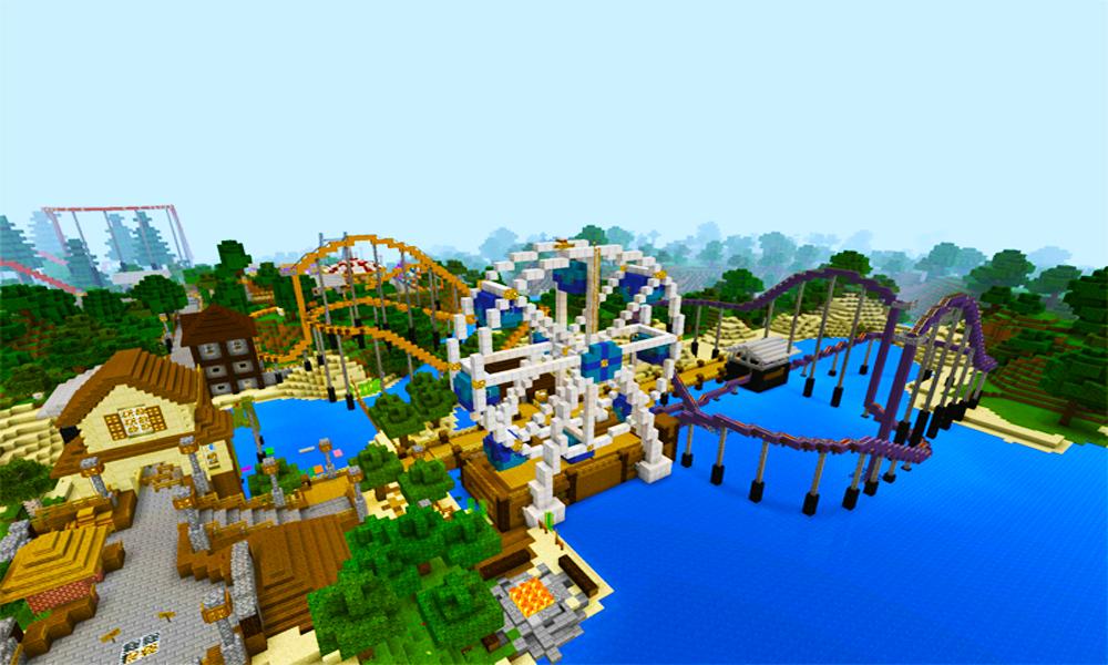 Download Roller coaster Maps for MCPE Minecraft PE android on PC