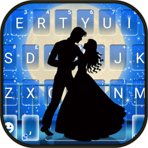Download Moon Couple Dance Keyboard Bac android on PC