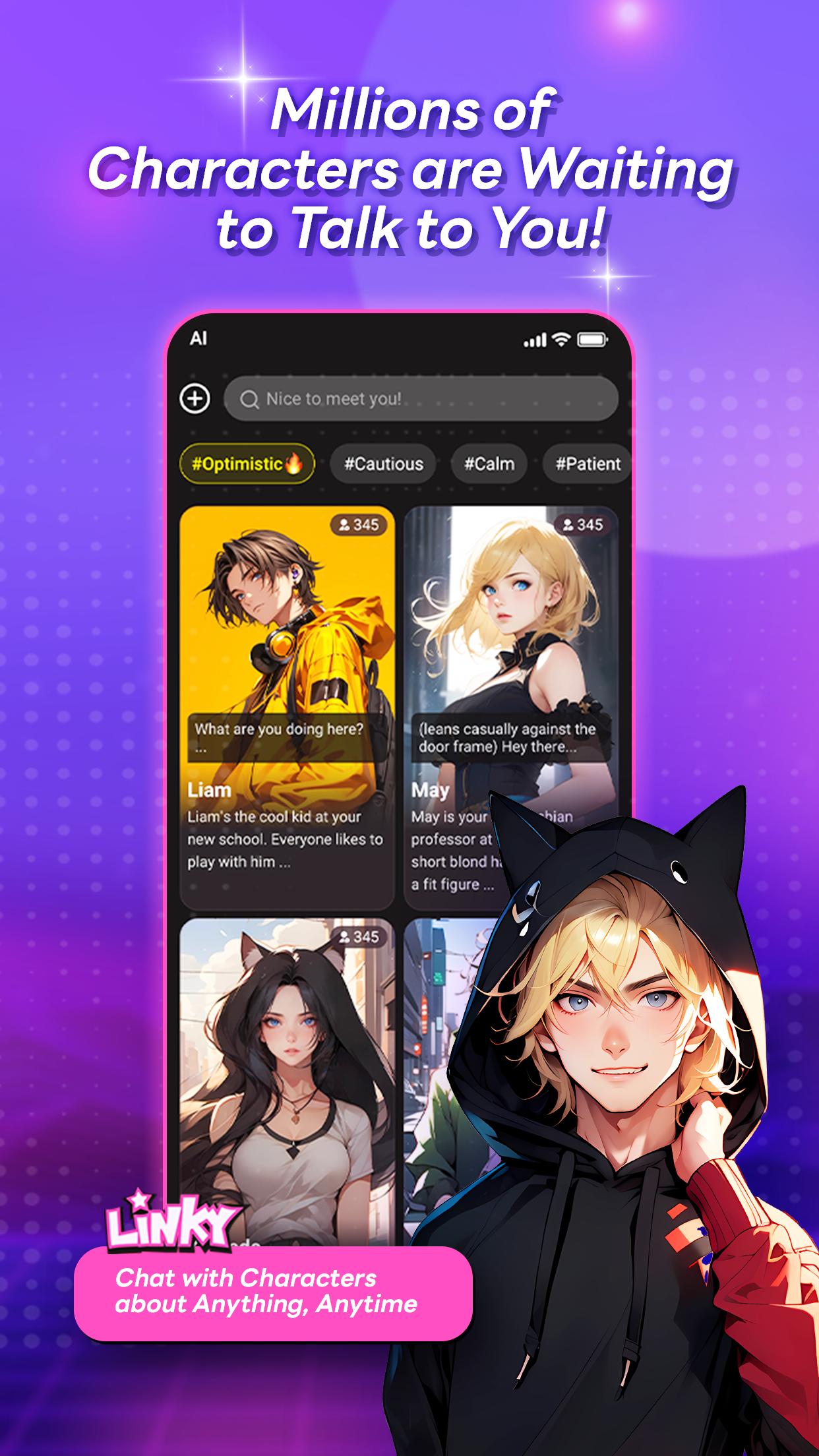 Download Linky AI: Chat, Play, Connect android on PC
