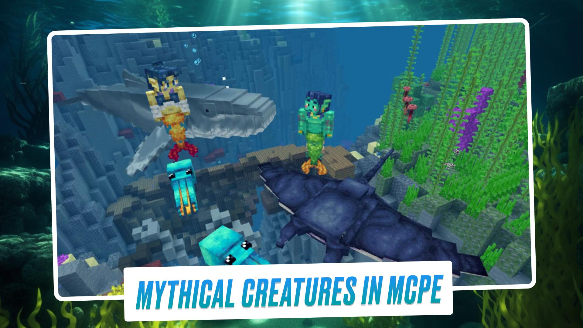 Download Mermaid in Minecraft Mod 2024 android on PC