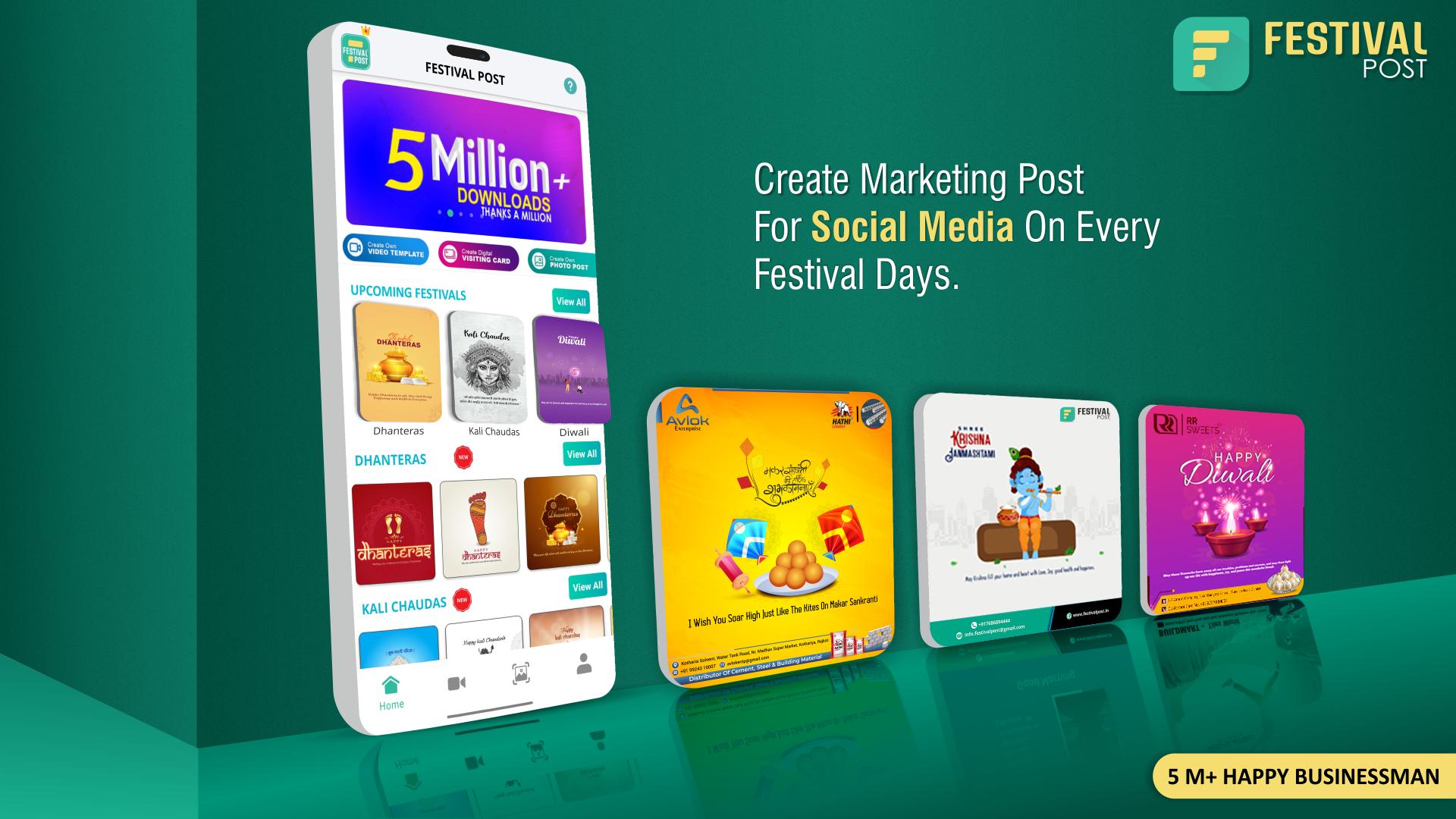 在電腦上下載Festival Poster Maker & Post | GameLoop官方網站