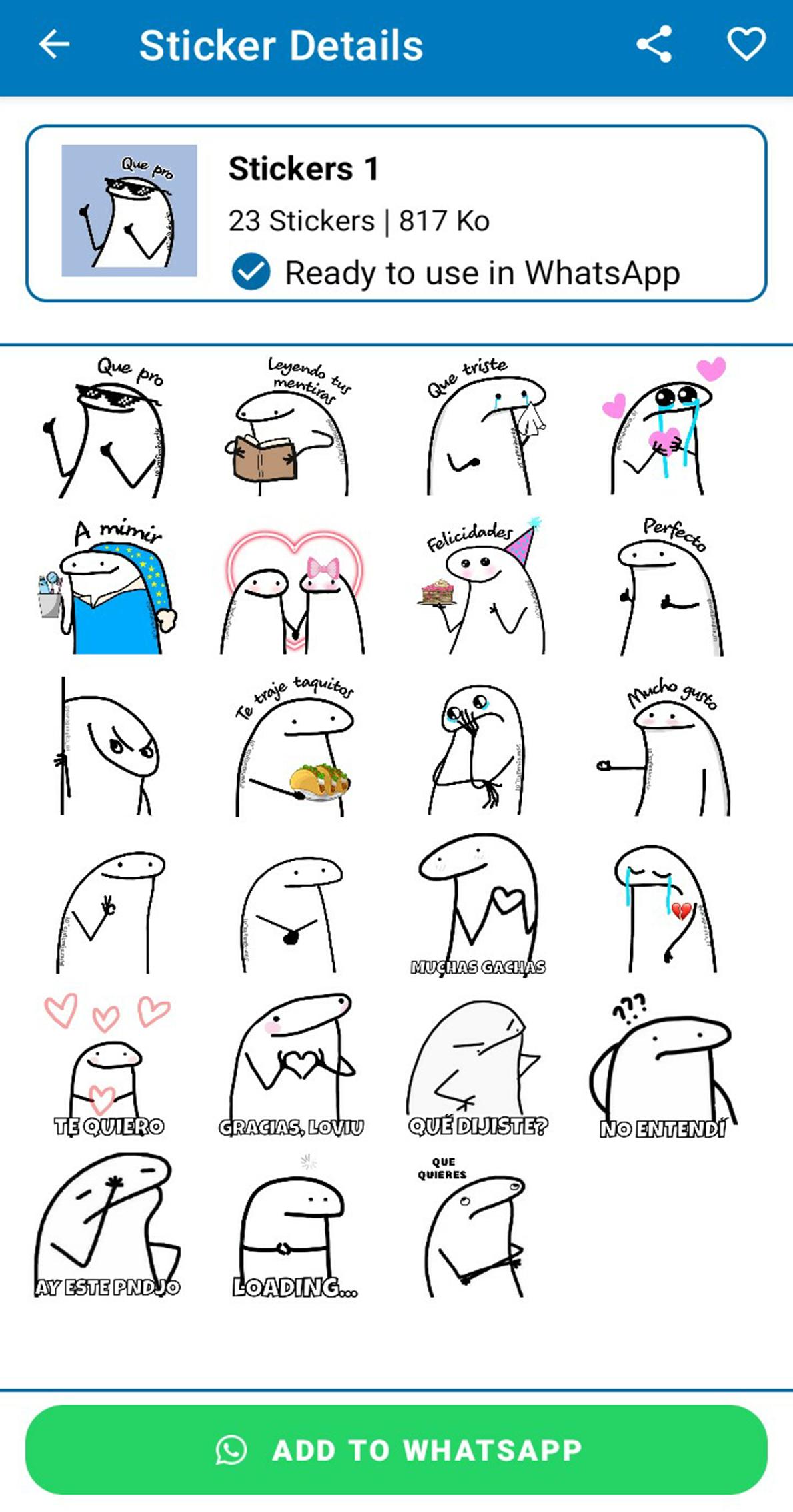 Download Stickers Flork Memes WASticker android on PC
