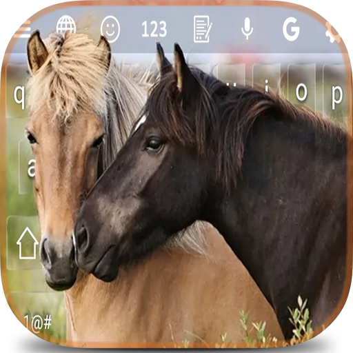 Download Pony horse love keyboard android on PC