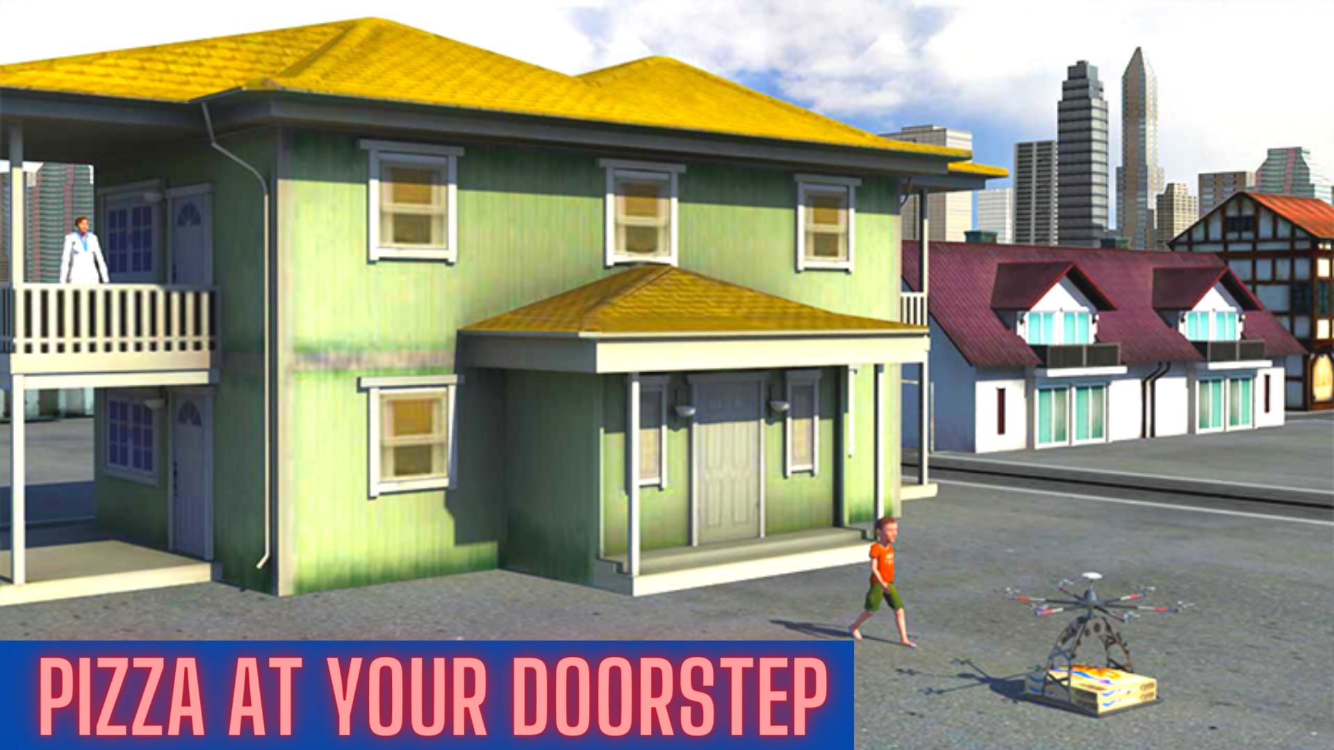 Download Deliver Pizza- Drone Simulator android on PC