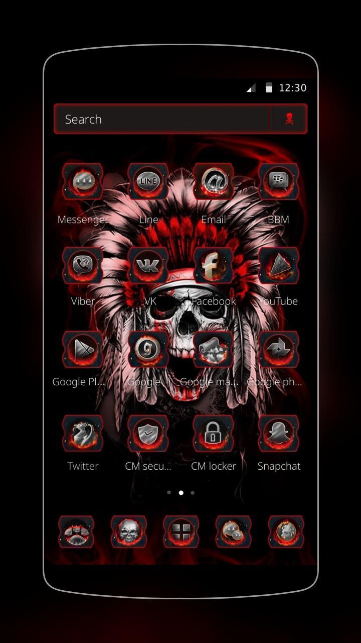 Download Blood Hell Skull Launcher android on PC