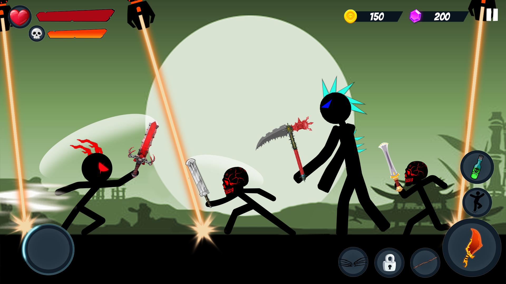 تنزيل Stickman Warrior: Shadow Fight على جهاز الكمبيوتر | مسؤول GameLoop