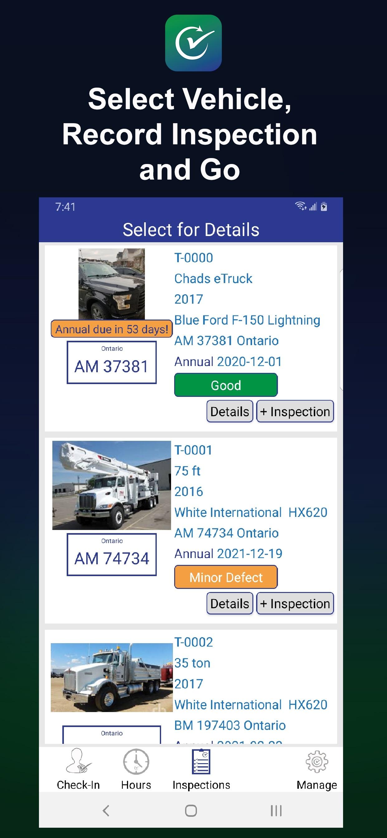 Download Vehicle Inspections CVOR / NSC android on PC