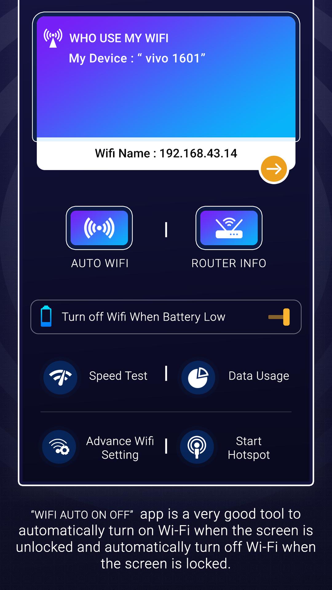 Download WiFi Automatic -WiFi Scheduler android on PC