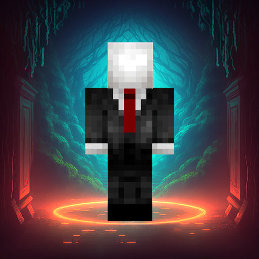 Download Slender Man Skin for Minecraft android on PC