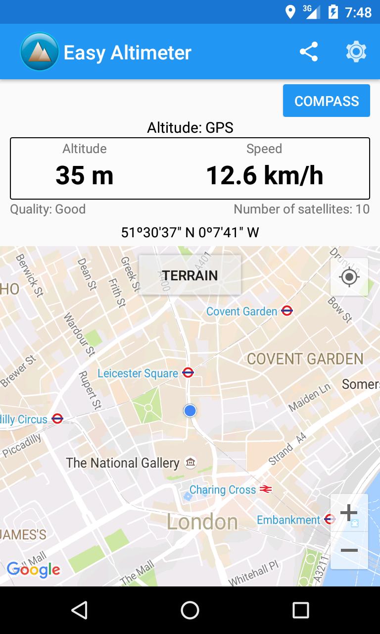 Baixe Easy Altimeter and Compass no PC | Oficial GameLoop