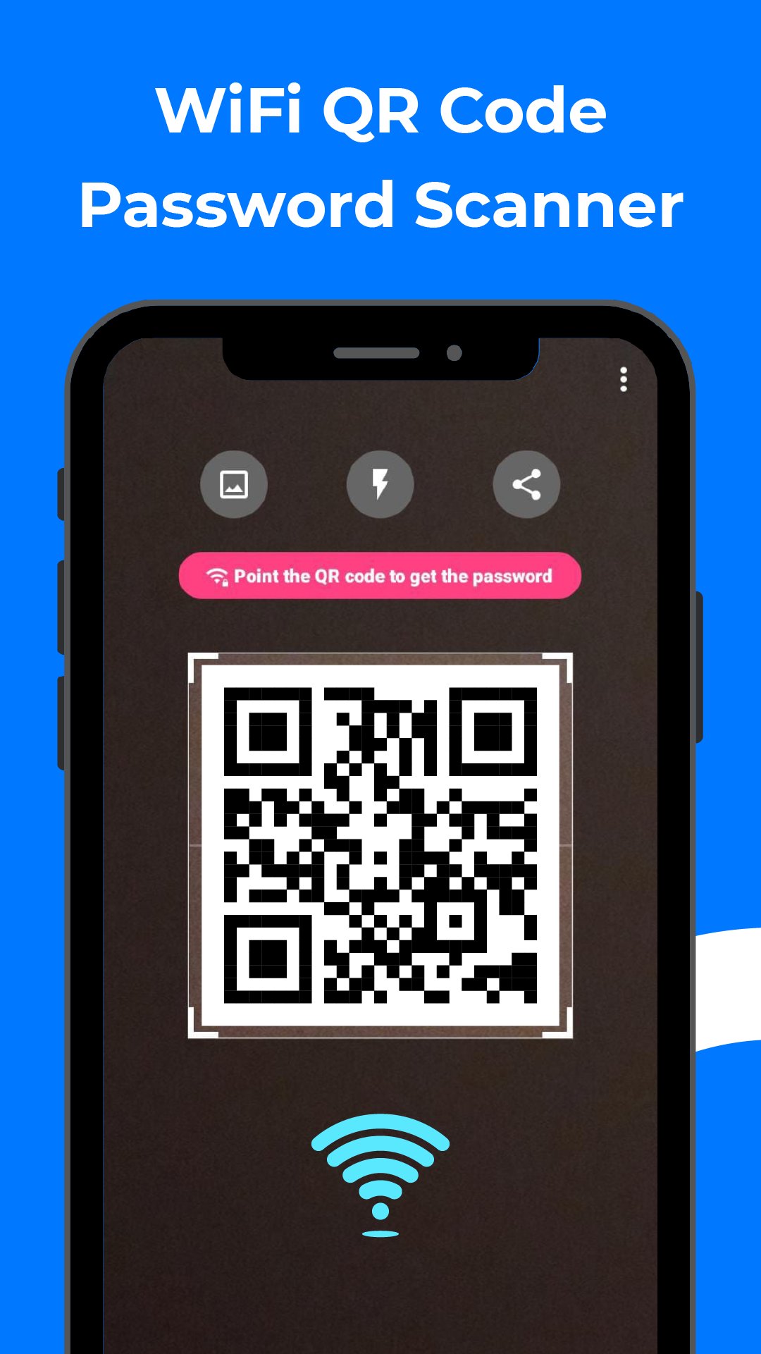 Download Wifi QRcode scanner password android on PC