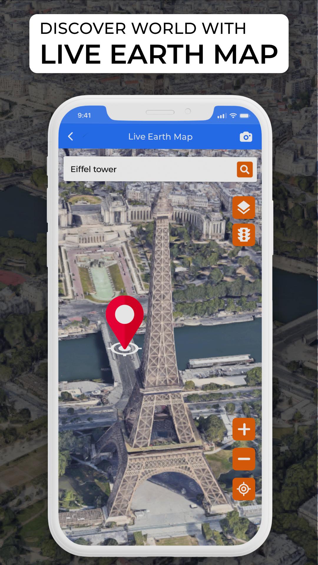 Download Live earth map, GPS world maps android on PC