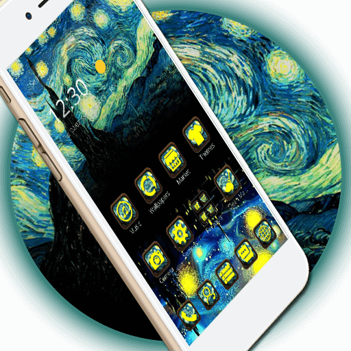 Download Van Gogh Star theme android on PC