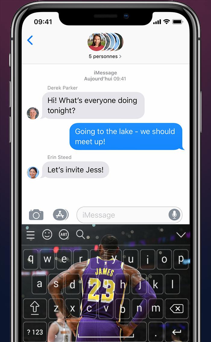 Download LeBron James Keyboard Theme NB android on PC