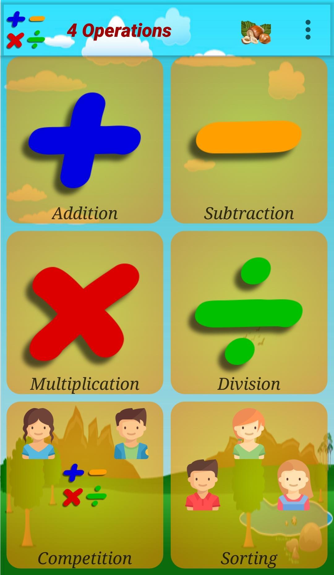 Download 4 Operations Math Game android on PC