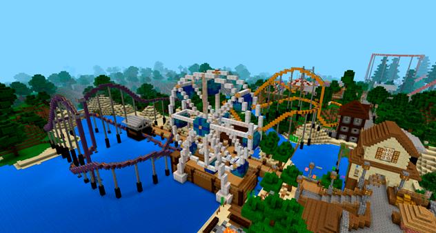 Download Amusement Park map for MCPE android on PC