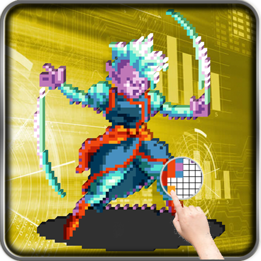Download Color By Number DBZ Pixel Art images android on PC