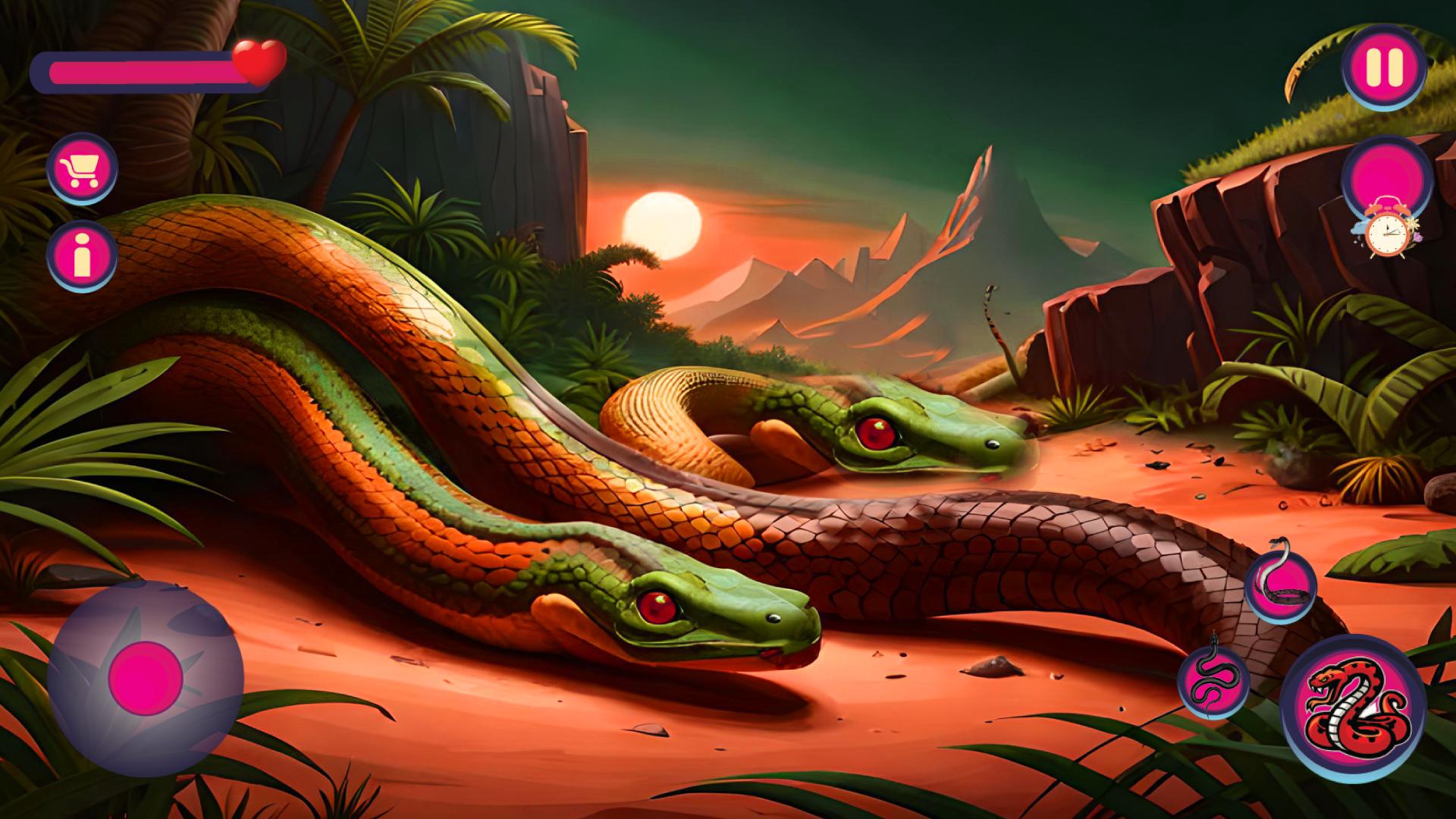 Download Wild Snake Anaconda Cobra Game android on PC