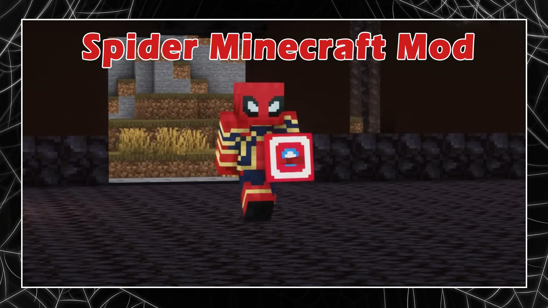 Download Spider man Minecraft mod android on PC