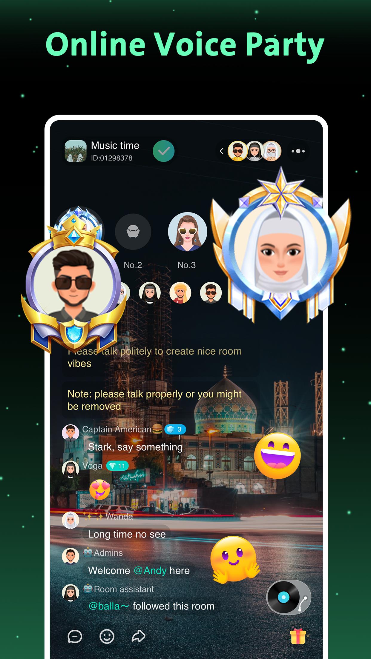 Download 21Hz - Voice Party & Ludo android on PC