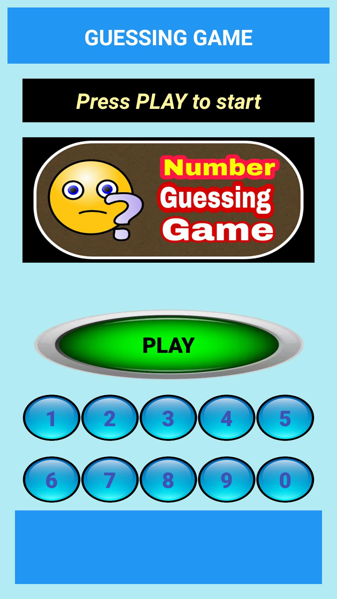 Download Number Guessing Game android on PC