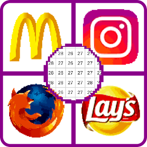 Download Logo Color by Number Logos Sandbox - Logo Pixelart android on PC