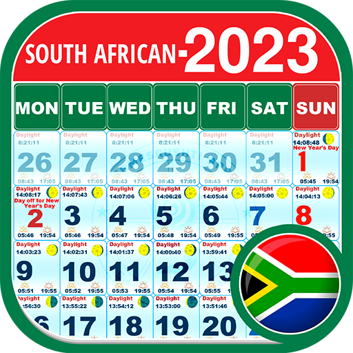 Download South African Calendar 2023 android on PC