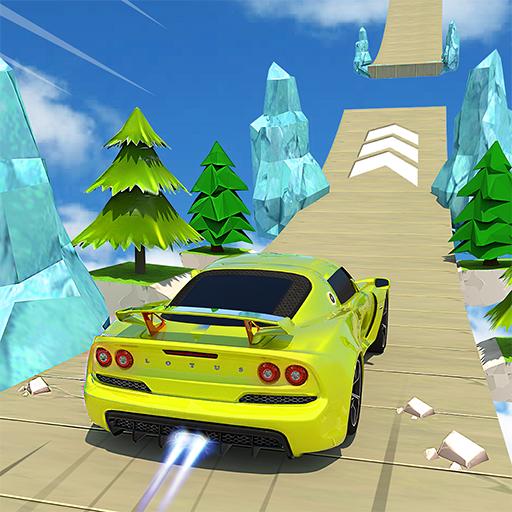 Download Mega Ramps Crazy Car race Game android on PC