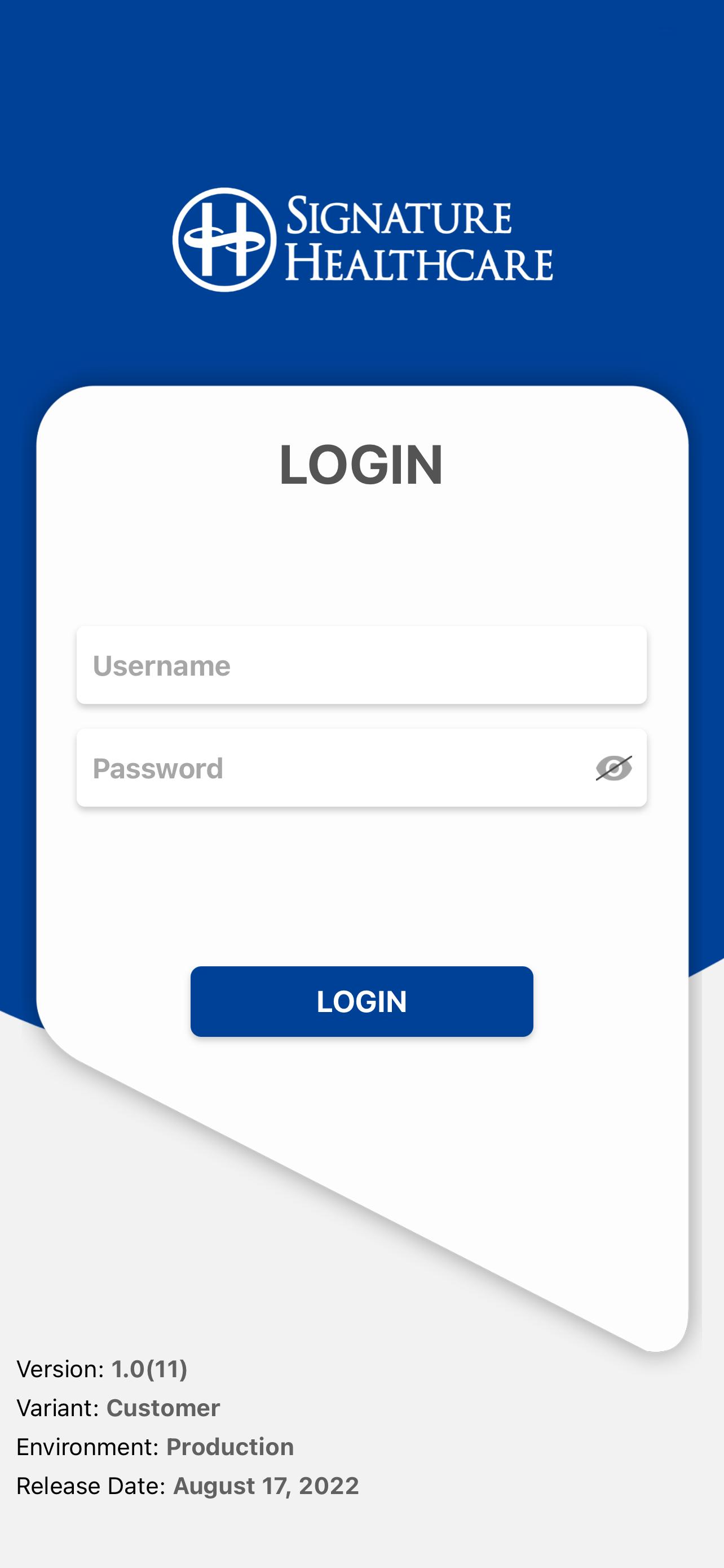Download Signature Healthcare Customer android on PC