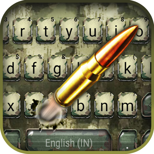 Download Camo Bullet Keyboard Backgroun android on PC