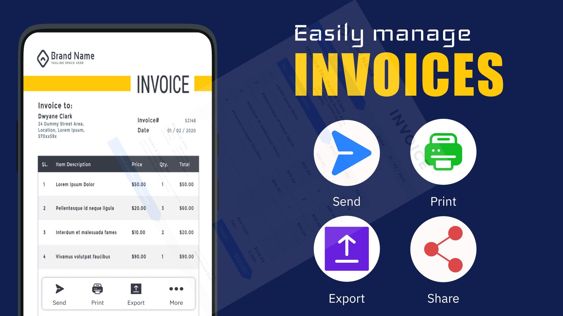 Descargar Invoice Maker - Billing app en PC | GameLoop Oficial