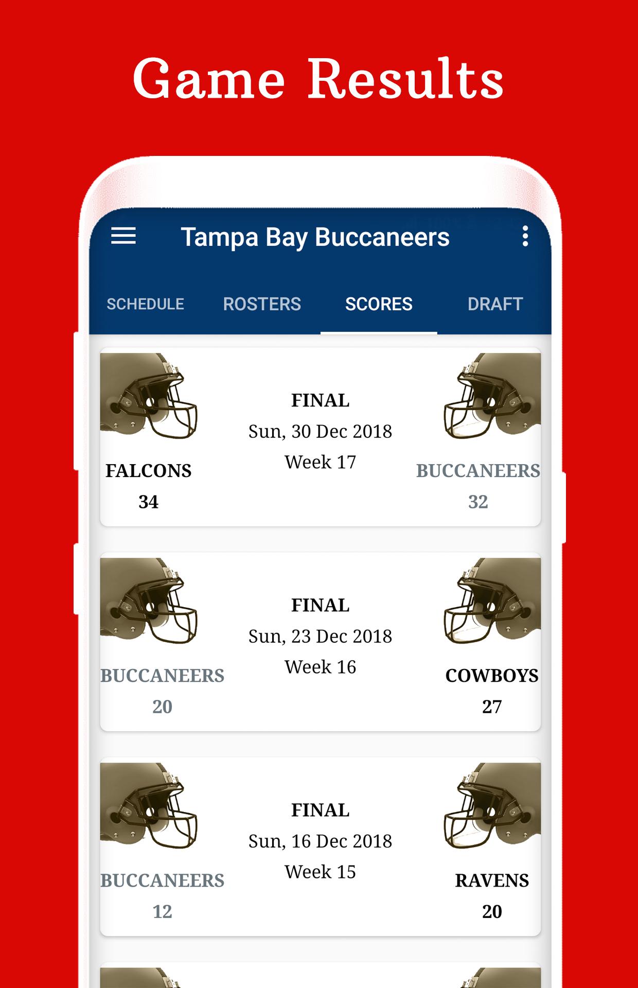 पीसी परTampa Bay - Football Live Score & Scheduleडाउनलोड करें ...