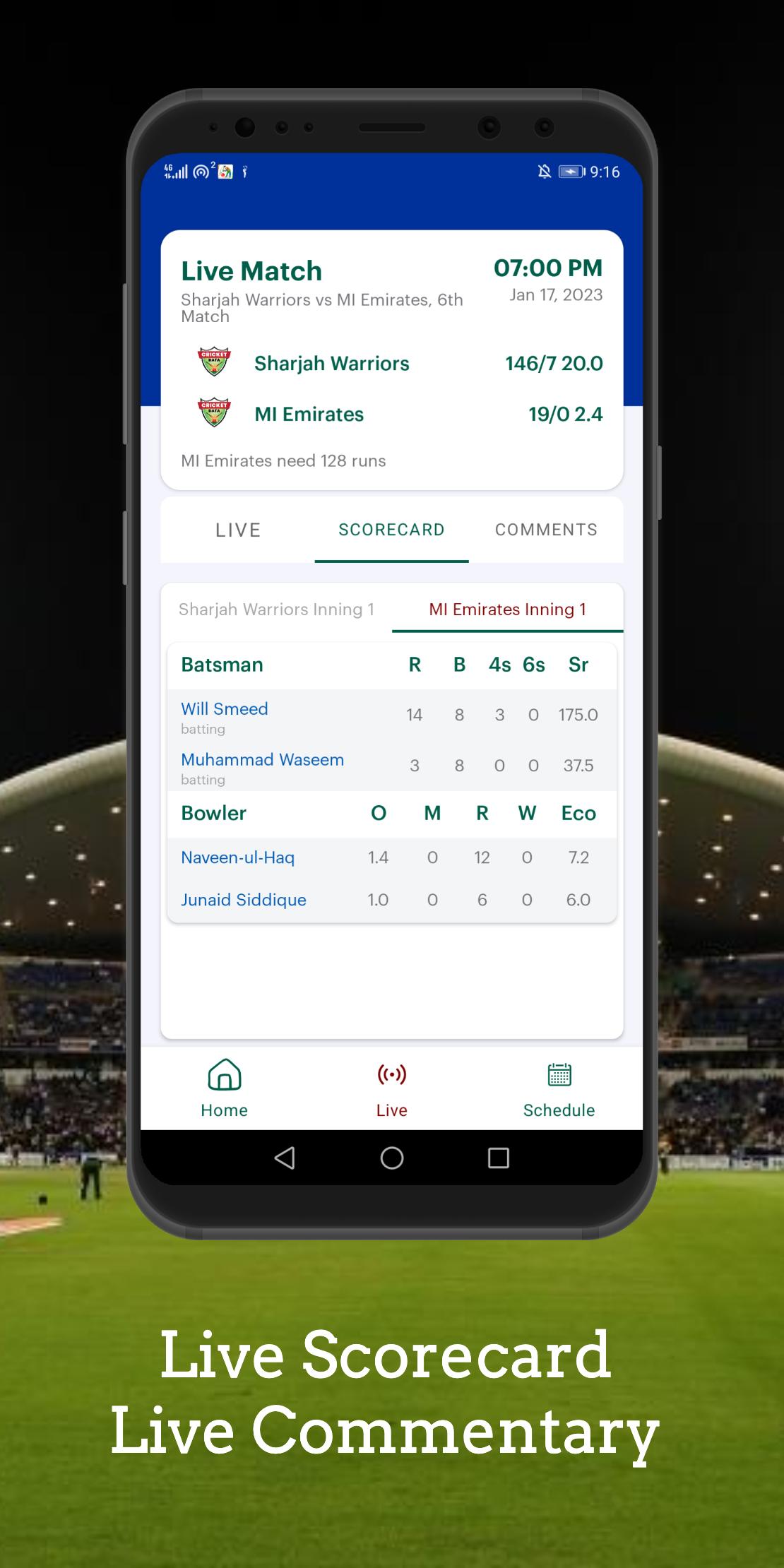 Descargar ilT20 2023 live score ~updates en PC | GameLoop Oficial