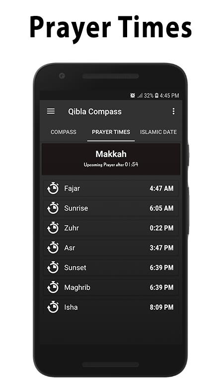 تنزيل Qibla Compass- Prayer Times & Hijri (Islamic Date) على جهاز ...