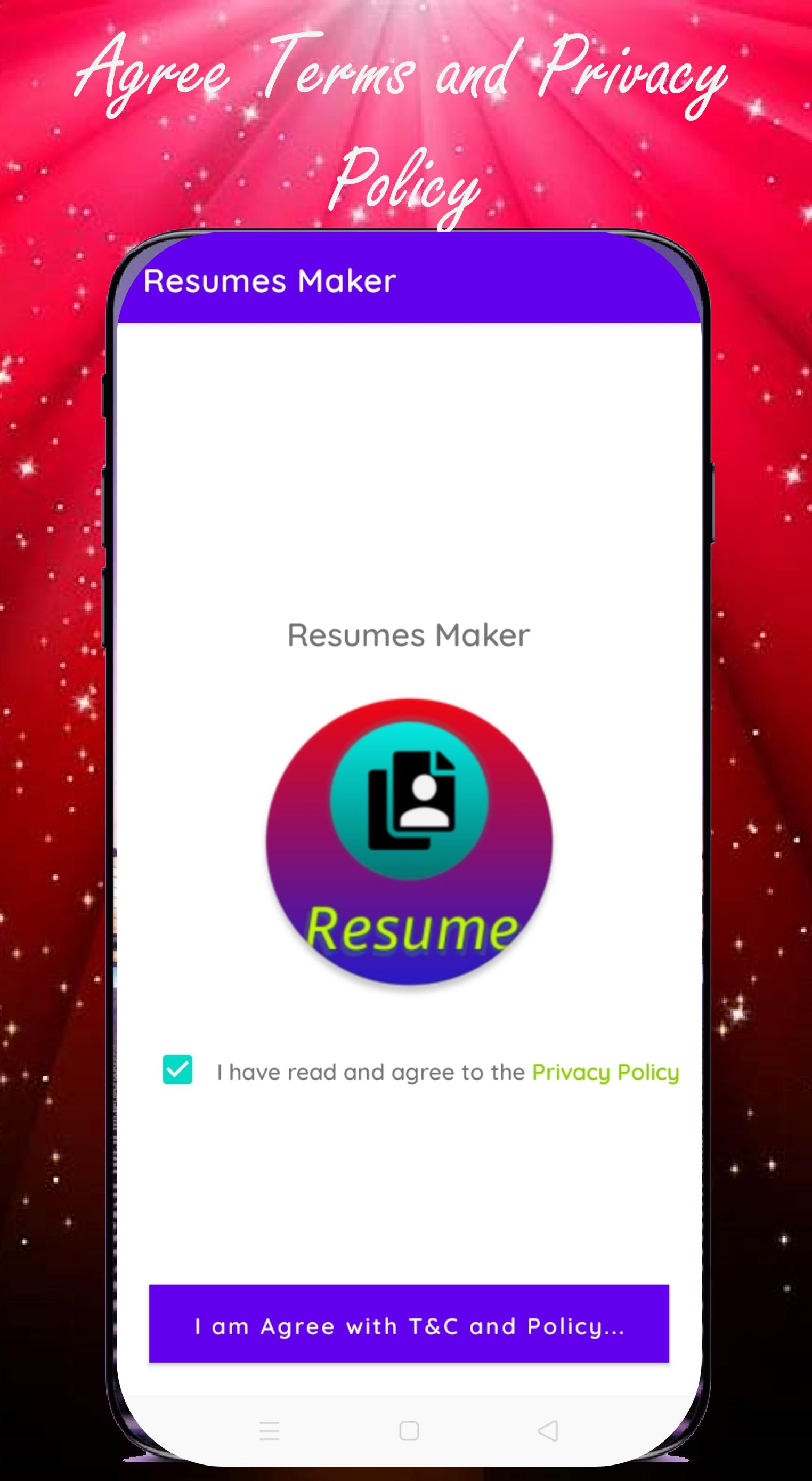 Download Resumes Maker android on PC