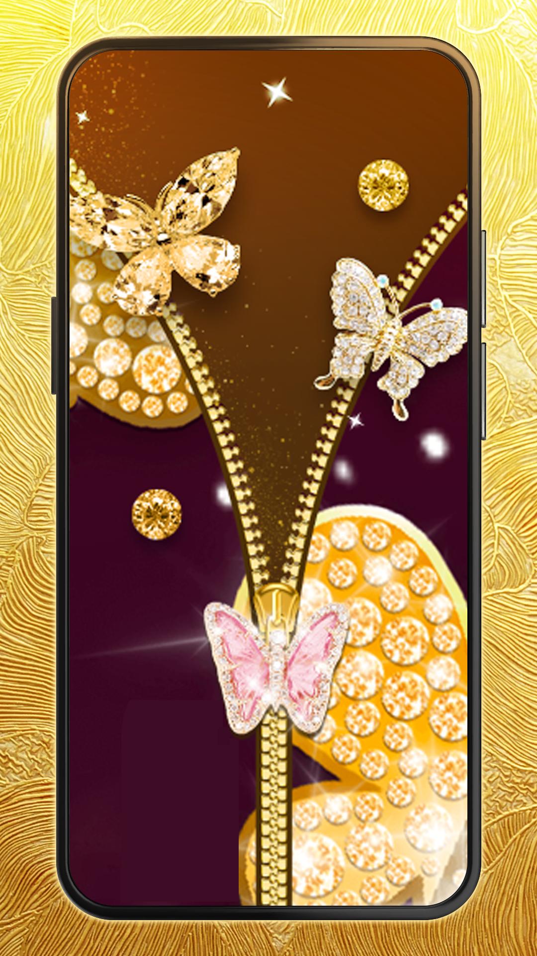 Download Zipper Gold Lock Screen android on PC