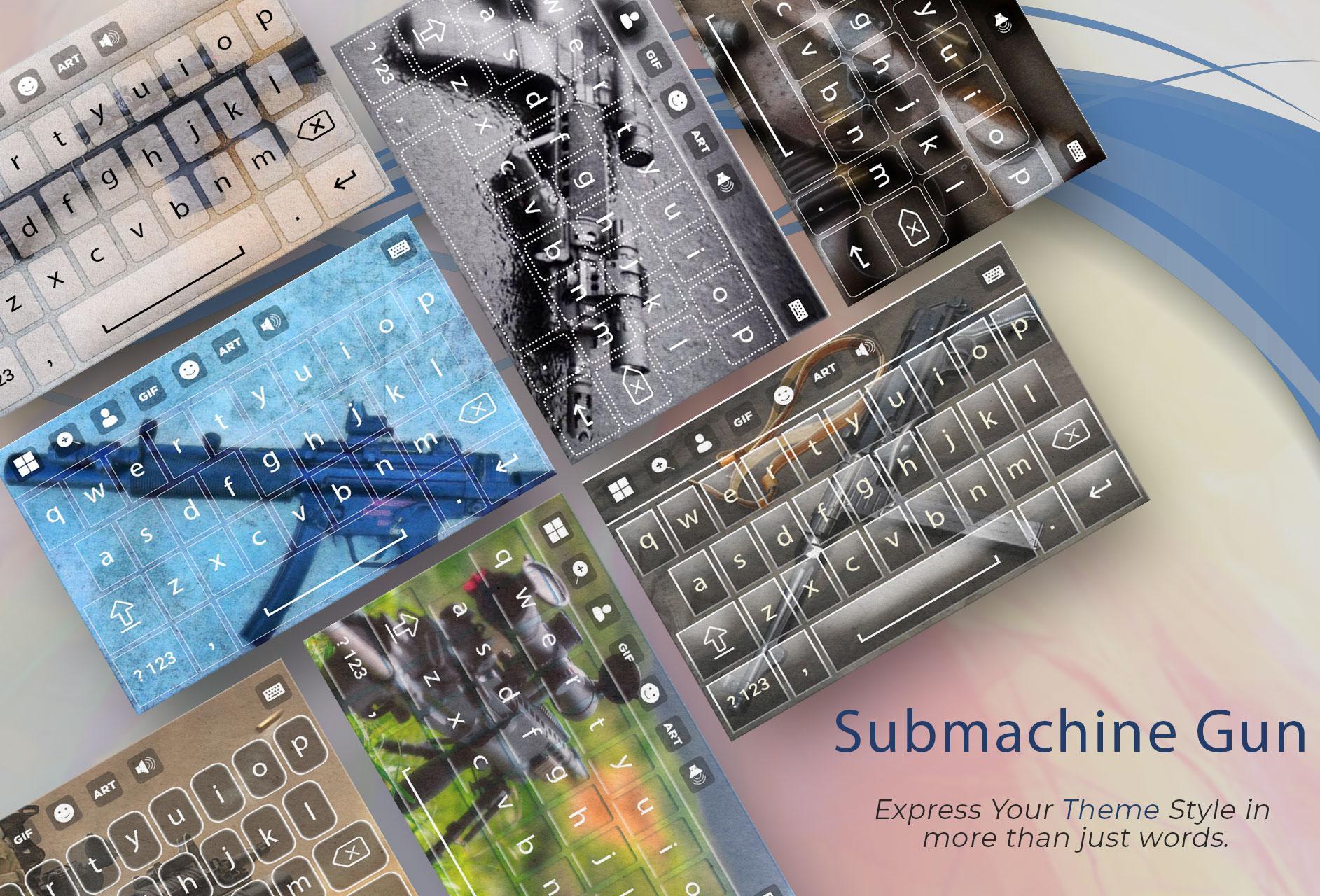 Download Sub Machinegun Keyboard android on PC